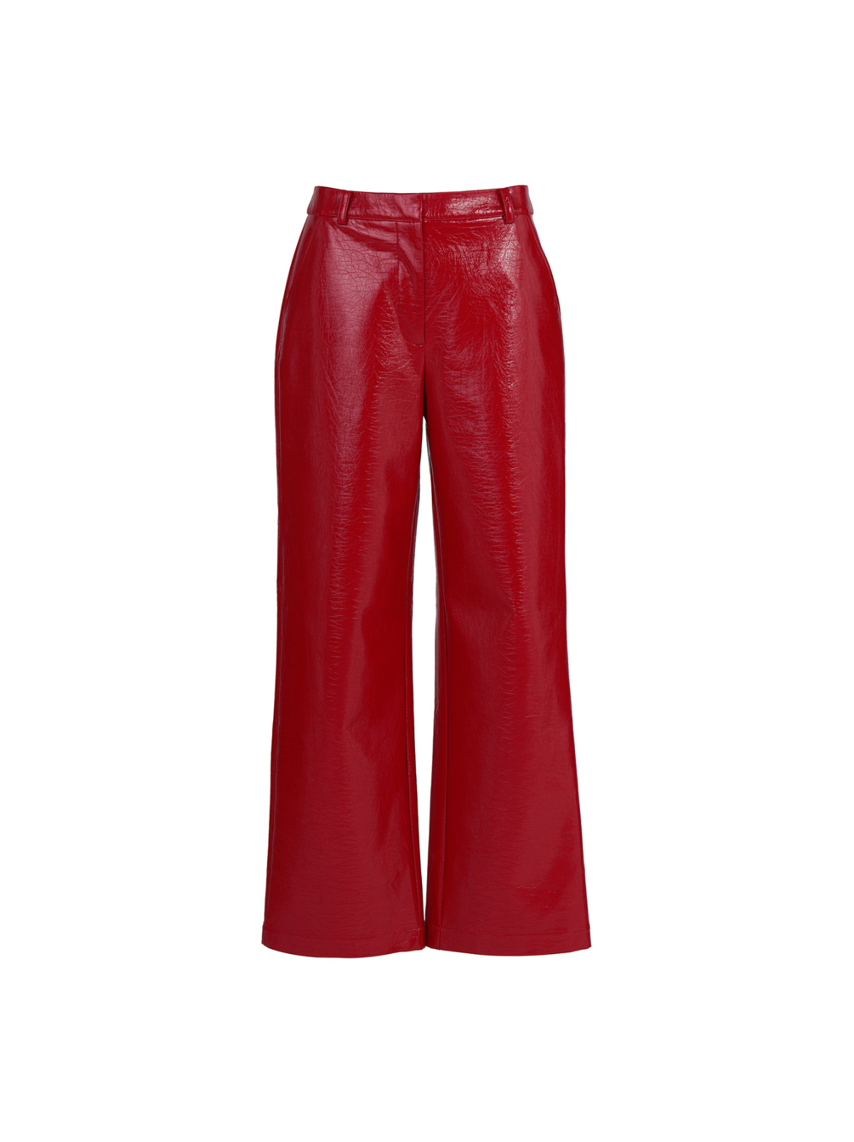 Remi Red Vinyl Trousers | Statement Trousers | KITRI Studio