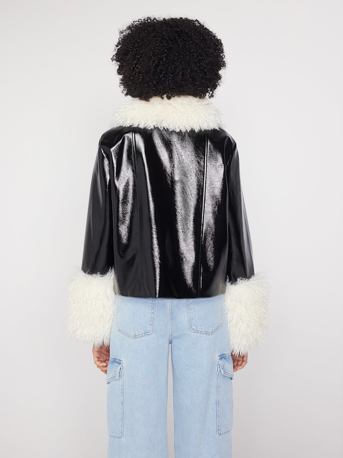 Bonnie Black Vinyl Jacket | KITRI Studio