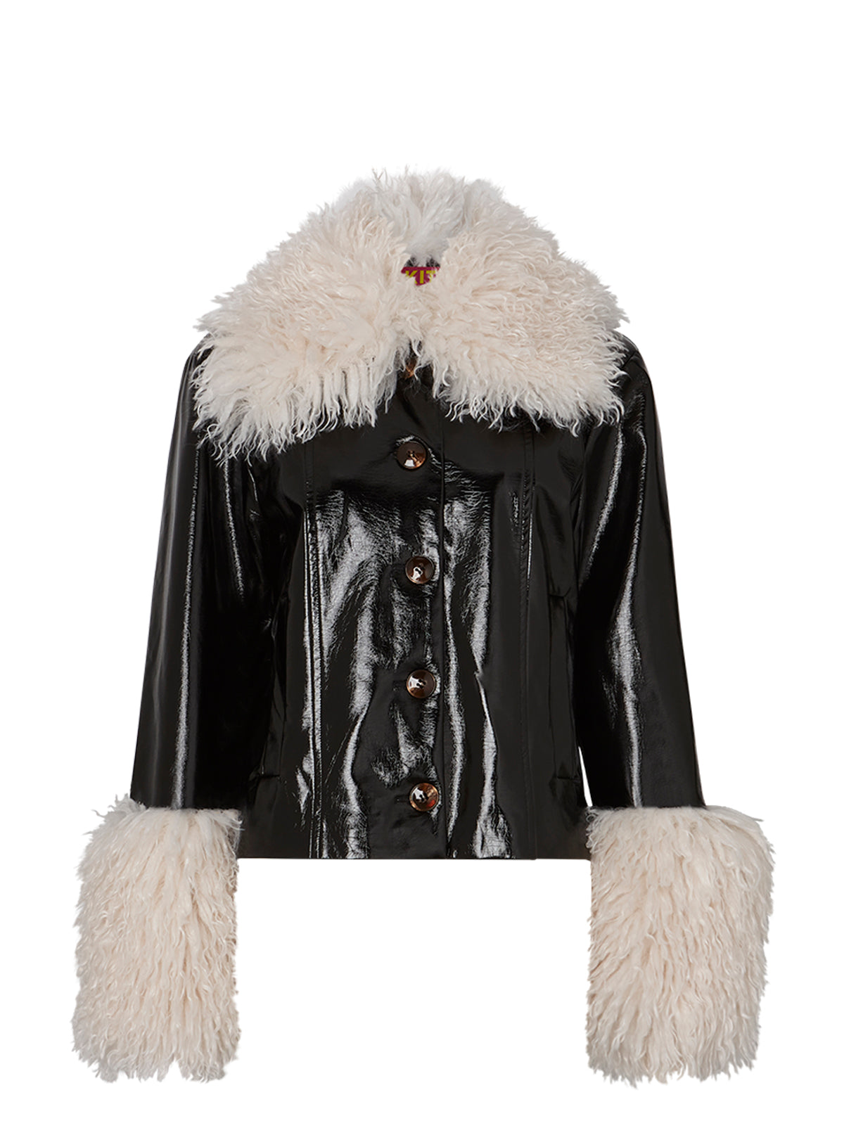 Bonnie Black Vinyl Jacket | KITRI Studio