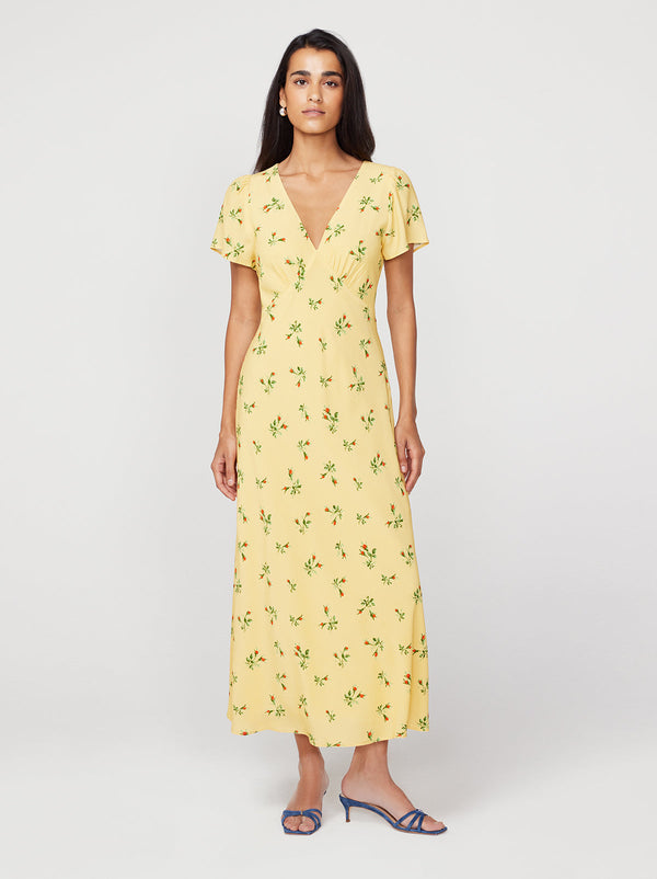 Rosemary Buttercup Rosebud Midi Dress | KITRI Studio