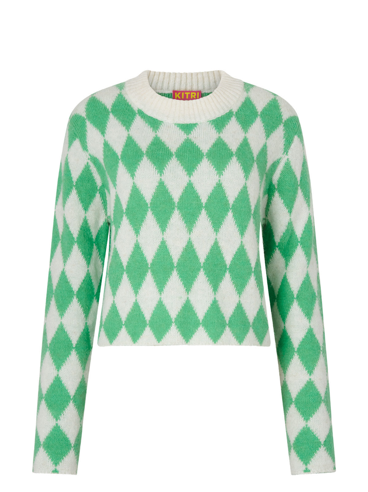 Rory Green Diamond Checker Sweater KITRI Studio