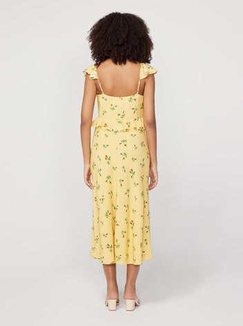 Rosemary Buttercup Rosebud Midi Dress | KITRI Studio